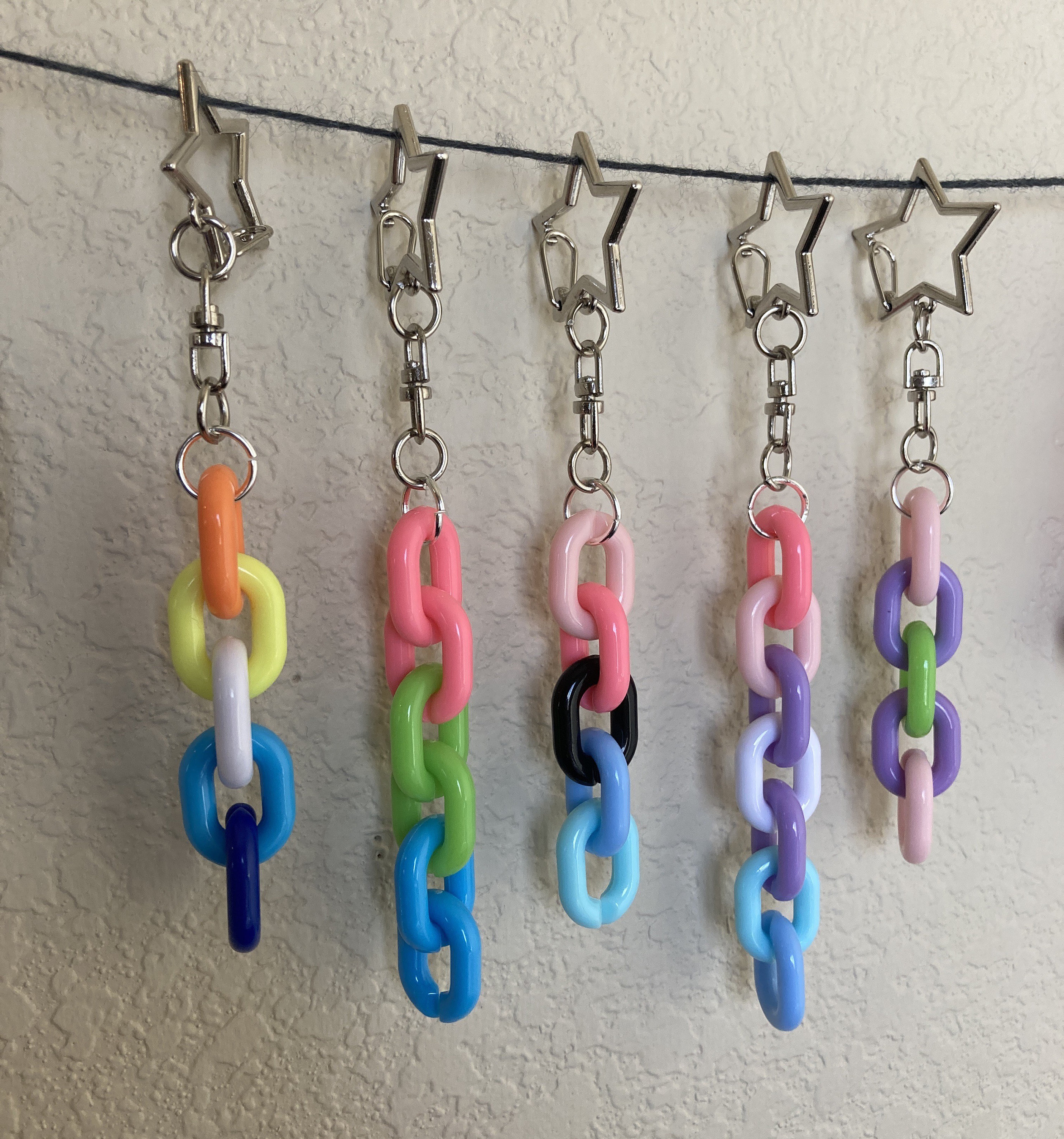 Pride Flag Chunky Chain Earrings - Etsy