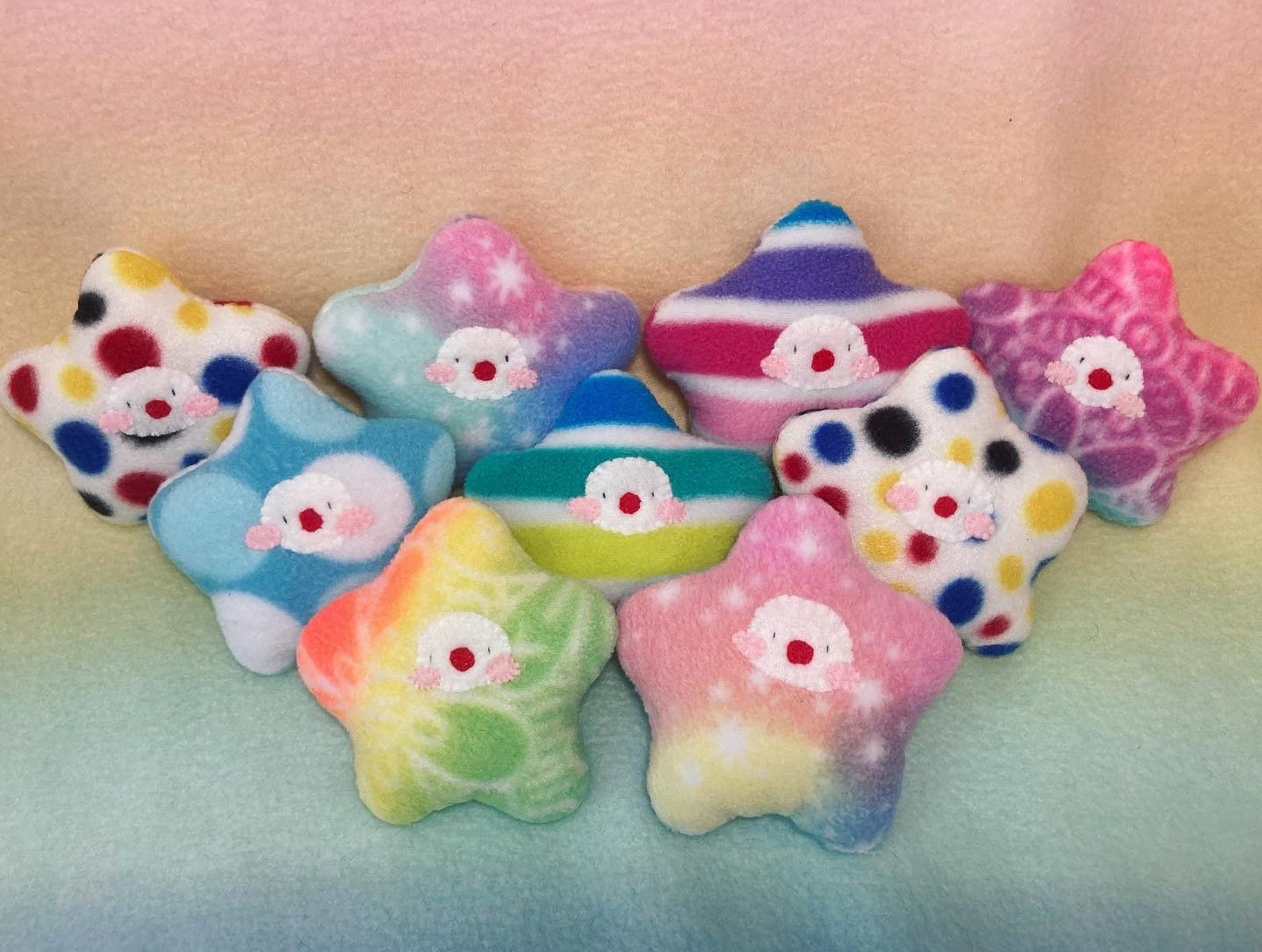 Puff Star Clown Plushies - Etsy