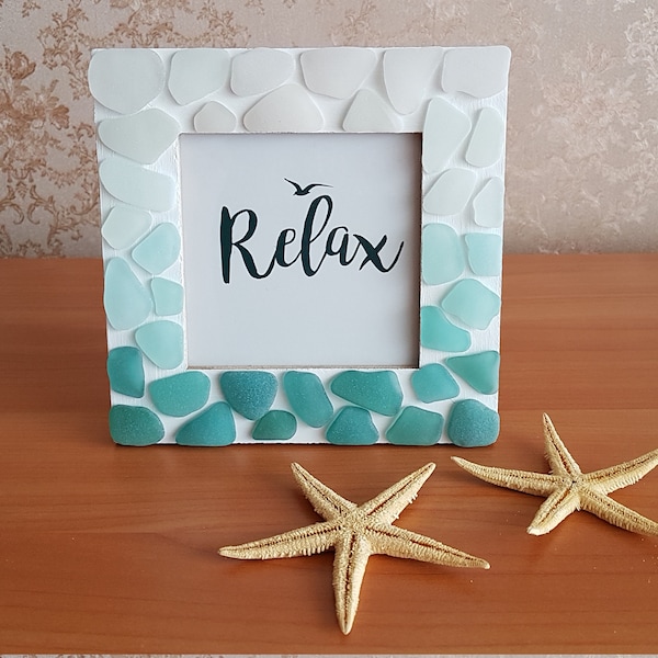Beach Glass Frame - Etsy