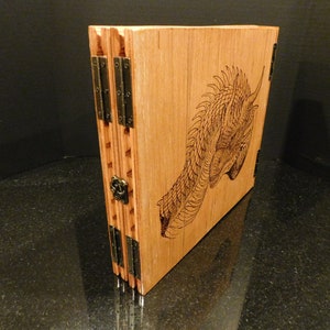 Folding DM Screen, Hand Wood Burned Design. - Etsy