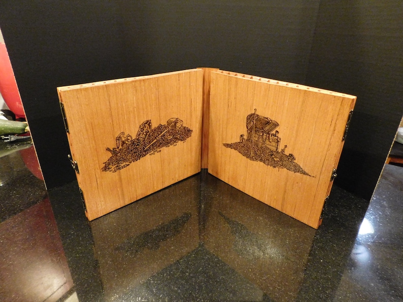 Folding DM Screen, Hand Wood Burned Design. - Etsy