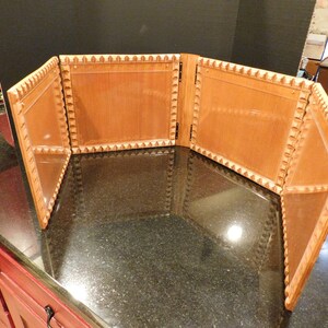 Folding DM Screen, Hand Wood Burned Design. - Etsy