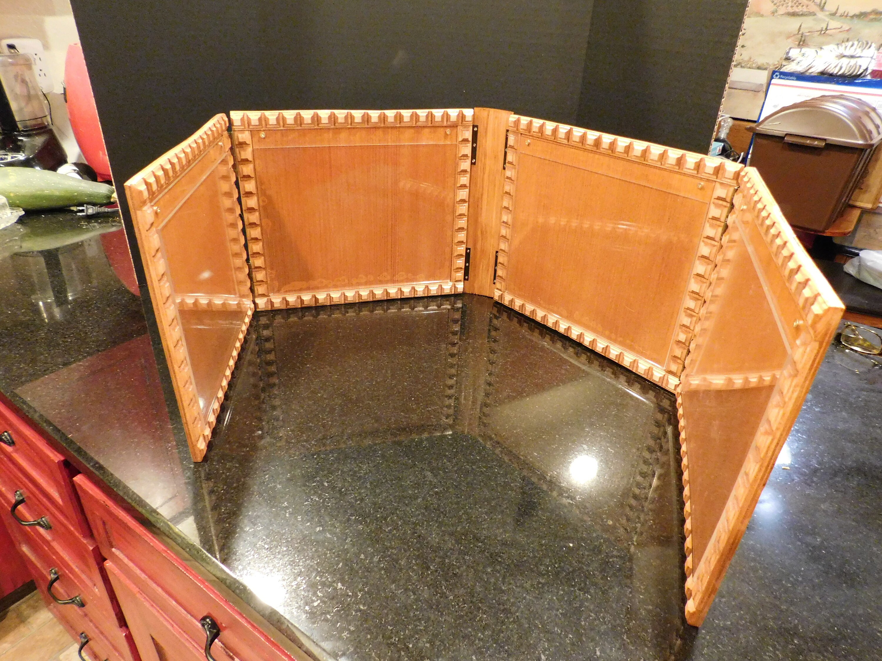 Folding DM Screen, Hand Wood Burned Design. - Etsy