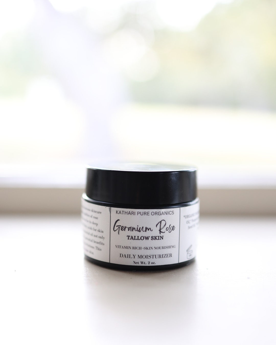 Geranium Rose Tallow Facial Cream Formulated for Skin Type Night or Day ...