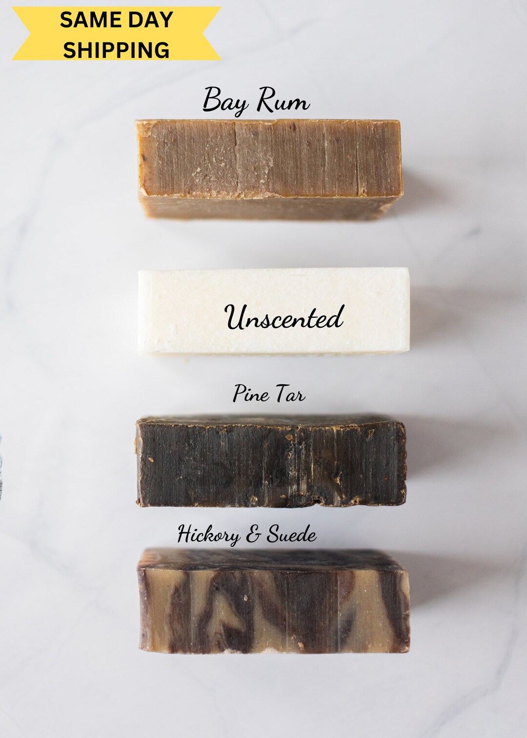 Men's Collection 100% Grass Fed Tallow Soap-palm Oil Free- PINE TAR ...