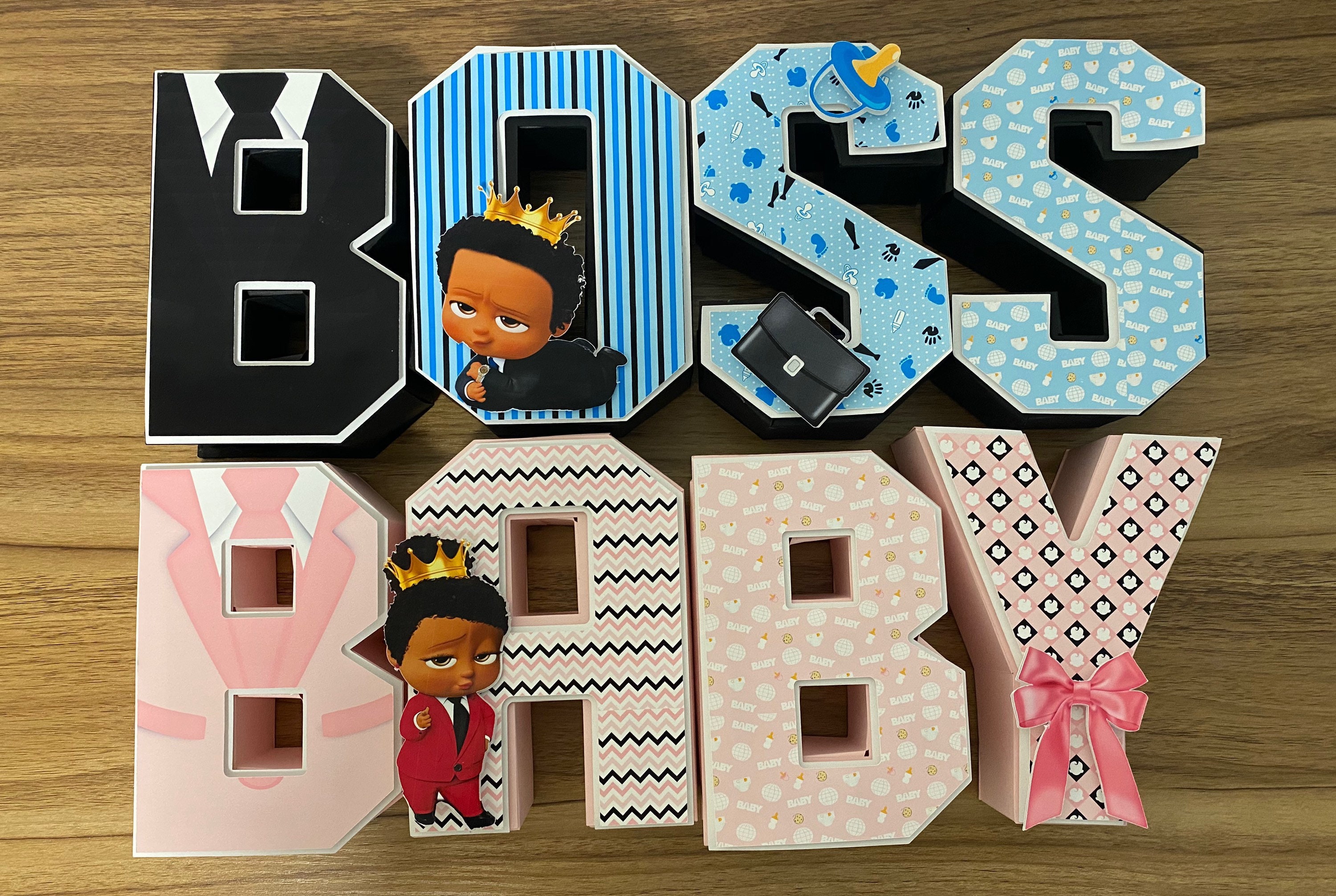 Boss baby letras 3D letras 3D boss baby party boss baby | Etsy