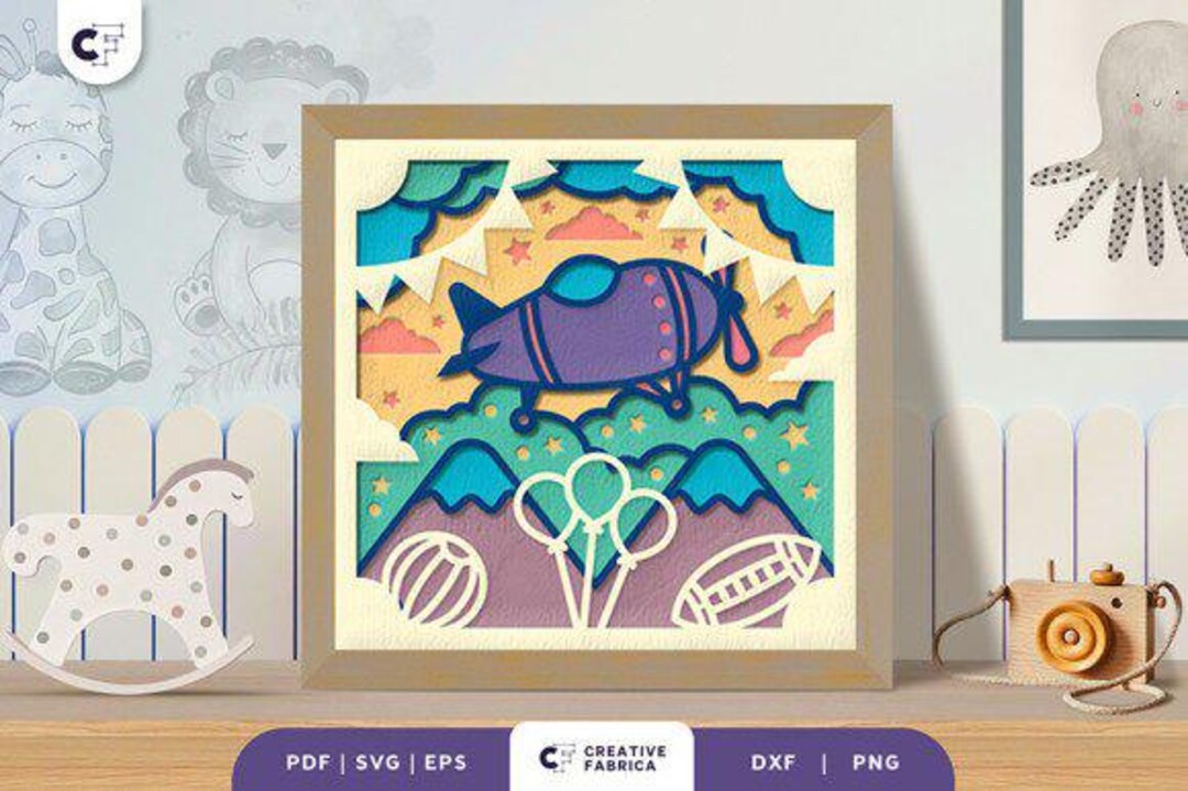 Baby Boy Nursery Room Layered Shadow Box - Etsy