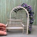 DIY Kit - 1:12 Scale Pergola and Bench Miniature Dolls House Garden ...