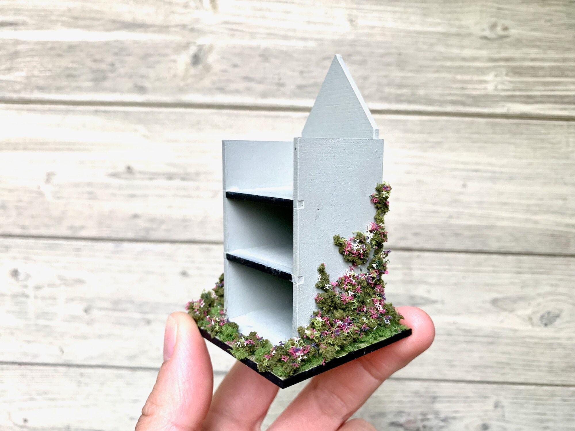 DIY Kit - 1:144 Scale Miniature Tall House Kit - Dollhouse for a ...