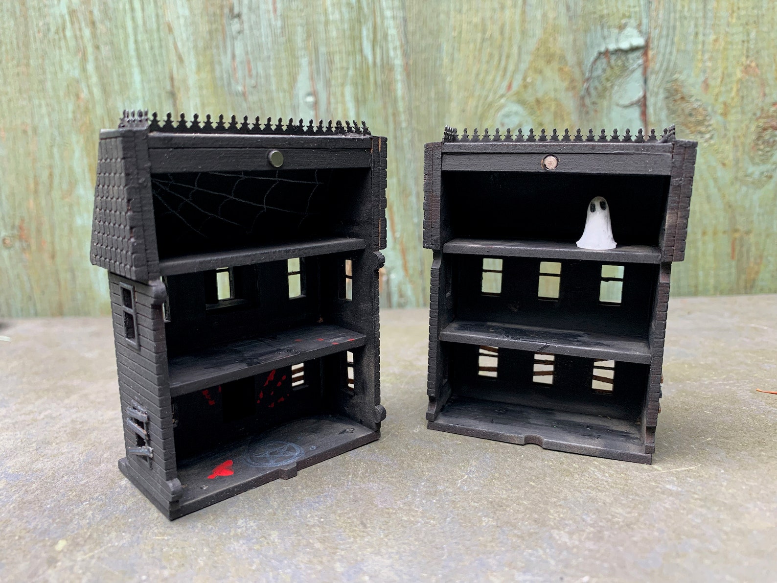 DIY Kit - Miniature Haunted House – 1:144 Scale Dollhouse Diorama - Etsy