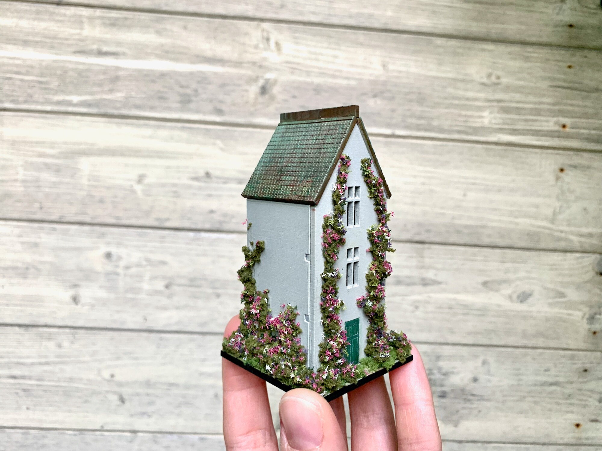 DIY Kit - 1:144 Scale Miniature Tall House Kit - Dollhouse for a ...