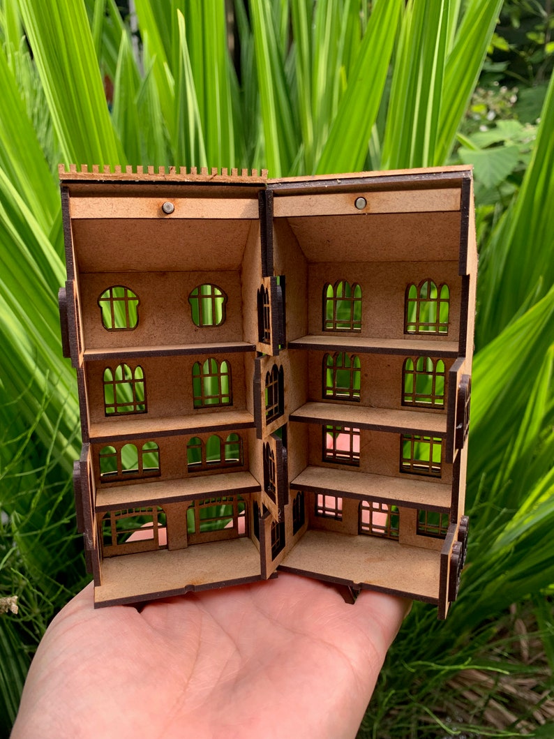 DIY Kit - 1:144 Micro Scale Miniature Art Nouveau Dolls House ...