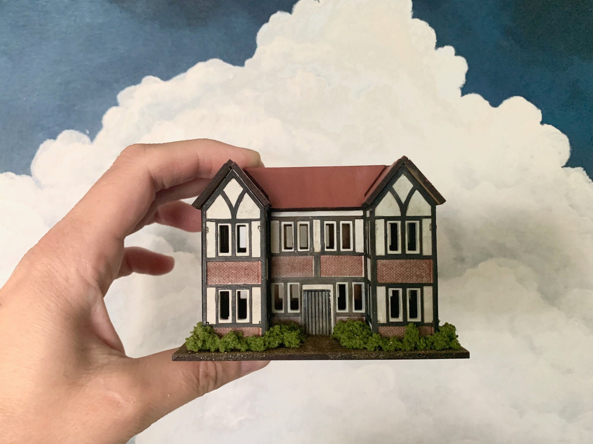 DIY Kit 1:144 Scale Miniature Tudor Style Dolls House Kit - Etsy UK