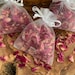 Rose Sachet With Rose Quartz Crystals Aromatherapy Crystal Herbal ...