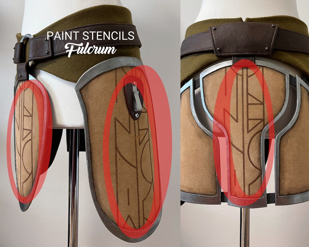 Ahsoka Rebels Fulcrum Inspired Armor Paint Stencil Pattern - Etsy