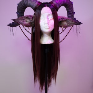 Satyr Faun Horns Baldurs Gate Inspired Foam Pattern - Etsy