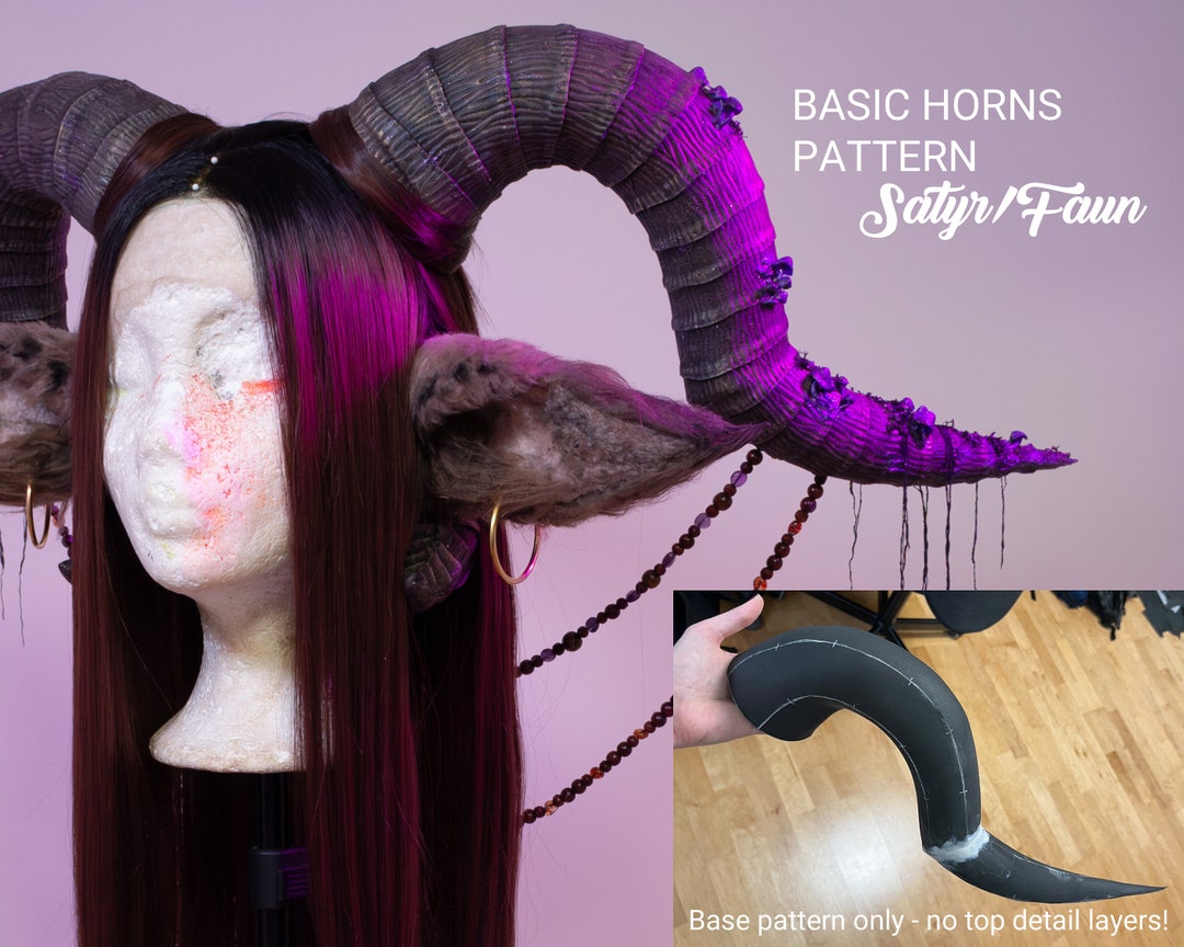 Satyr Faun Horns Baldurs Gate - PATTERNS & TUTORIAL - Etsy