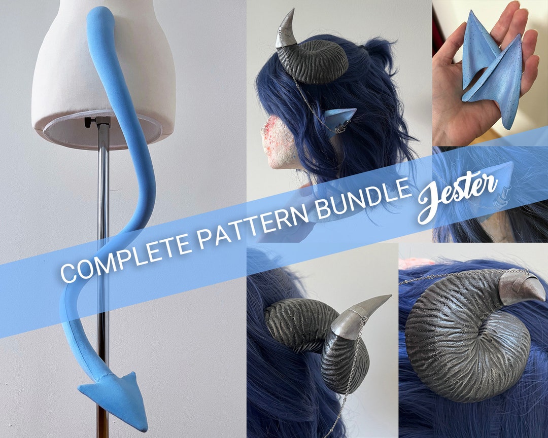Jester Mighty Nein Tiefling Baldurs Gate - COMPLETE PATTERNS & TUTORIALS - Etsy