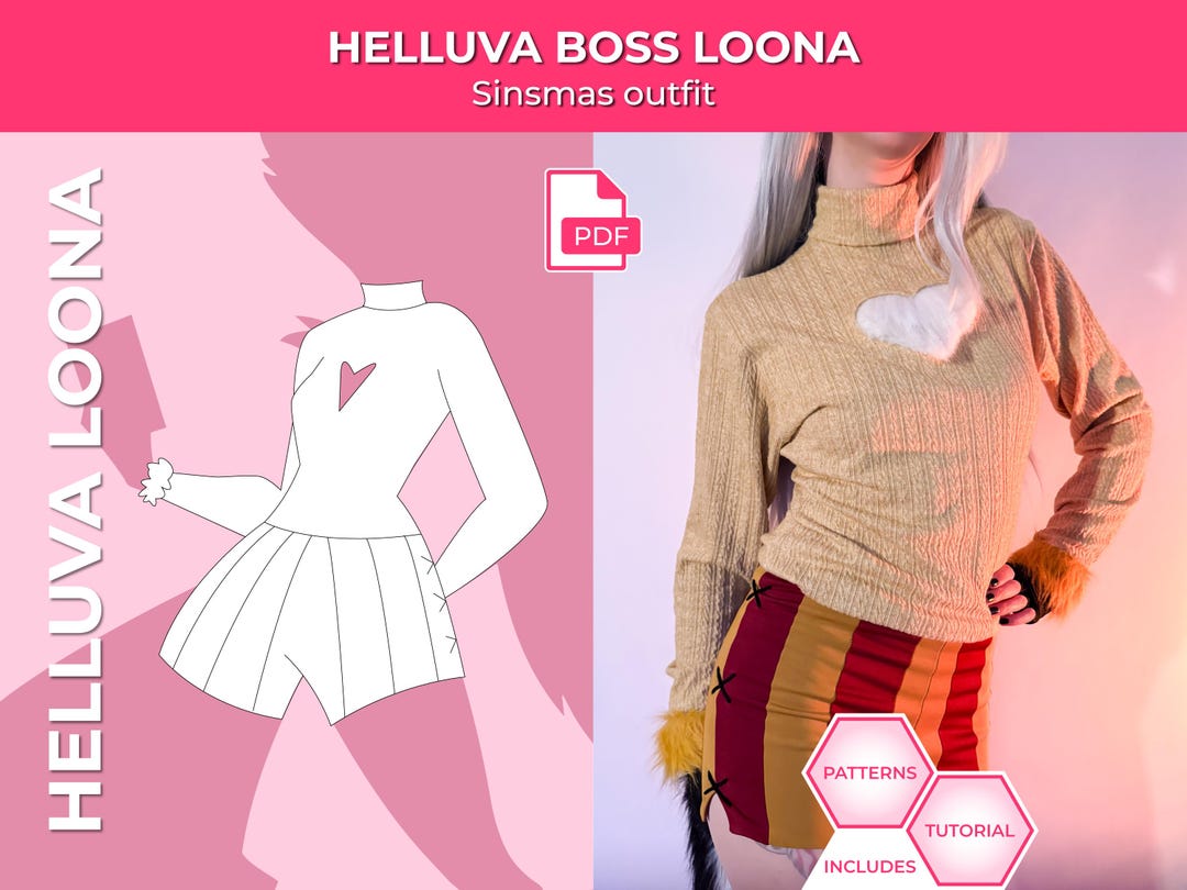 Sinsmas Loona Helluva Boss Hazbin Hotel Hellhound Outfit - PATTERNS ...