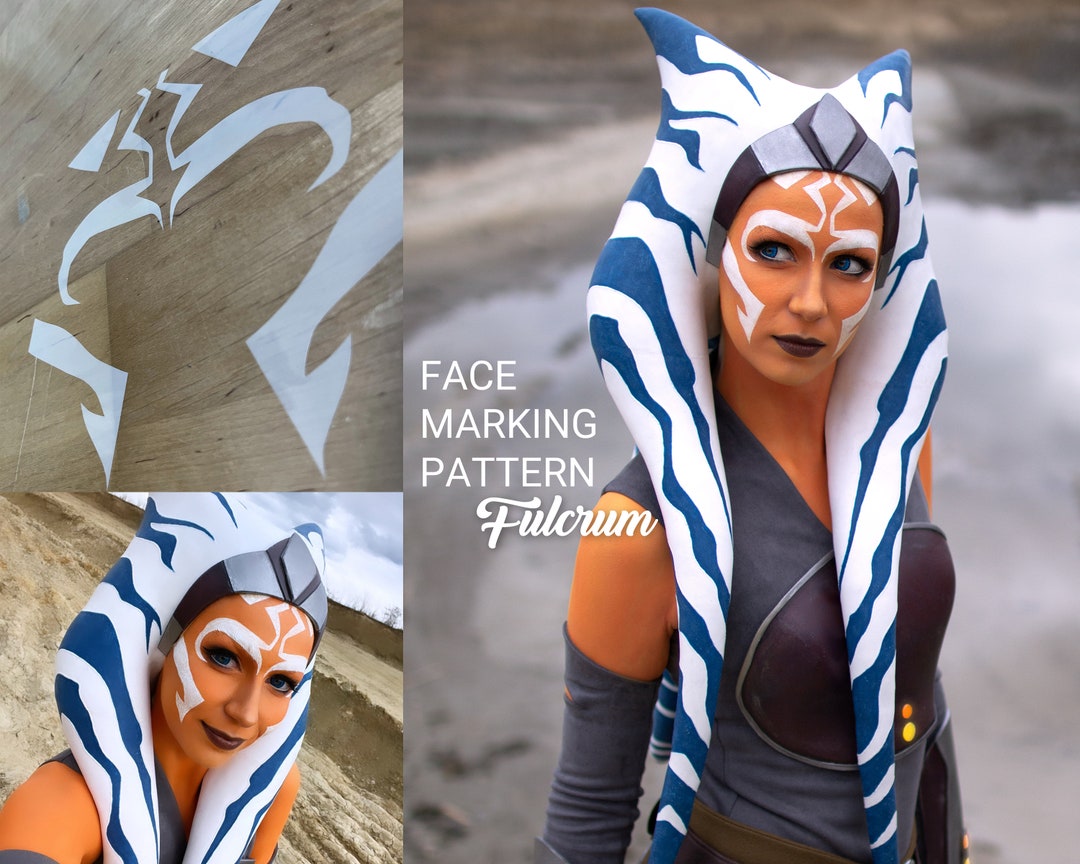 Ahsoka Rebels Fulcrum Inspired Face Marking Pattern - Etsy