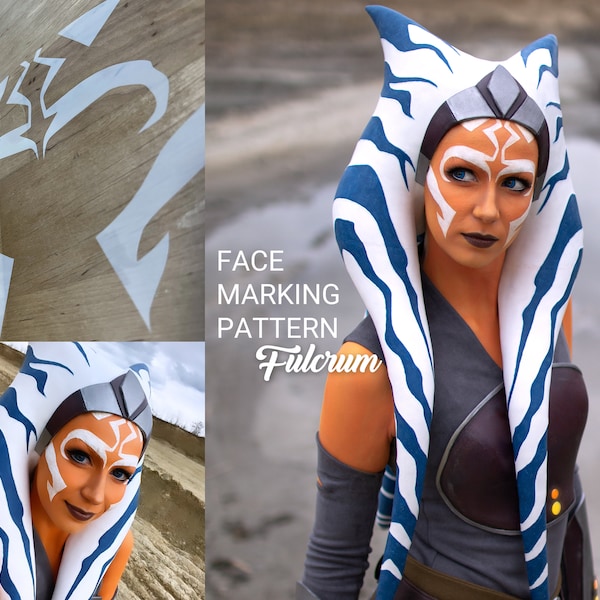 Ahsoka Face Stencil - Etsy