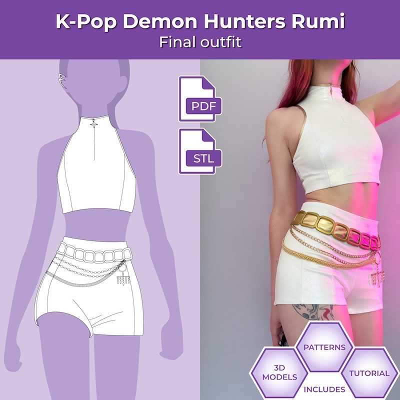 K pop demon hunters zoey golden costume - Etsy.de