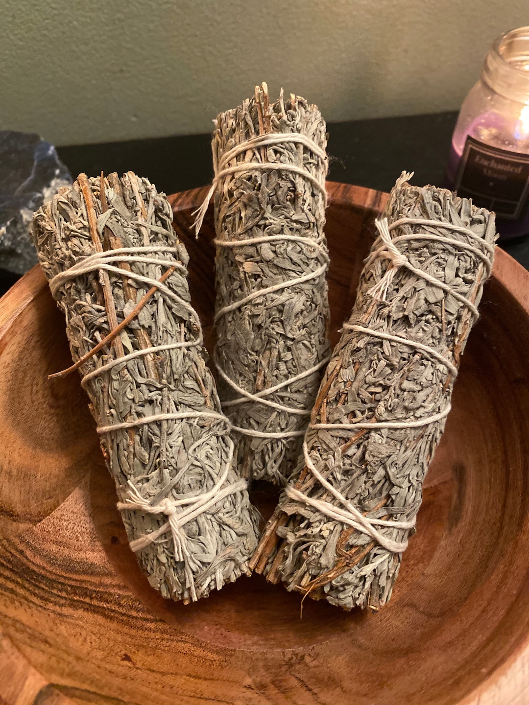 Blue Sage Stick, Smudging, Cleansing, Positivity, Clarity, Clearing ...
