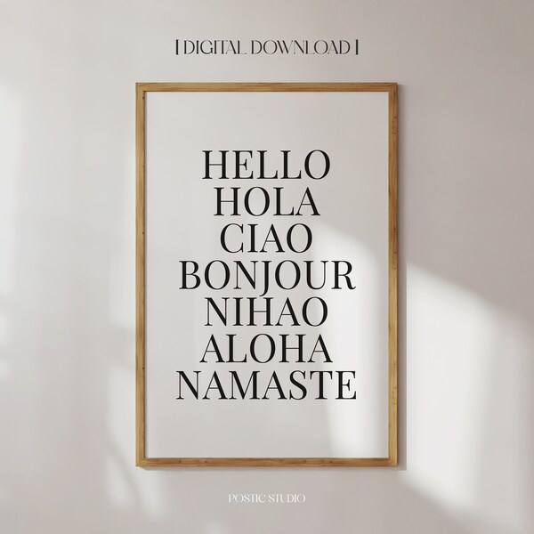 Hello Poster - Etsy UK