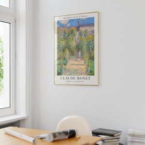 Claude Monet Wall Art Famous Painting Exhibition Museum Poster Art ...