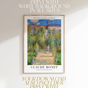 Claude Monet Wall Art Famous Painting Exhibition Museum Poster Art ...