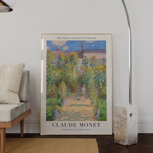 Claude Monet Wall Art Famous Painting Exhibition Museum Poster Art ...