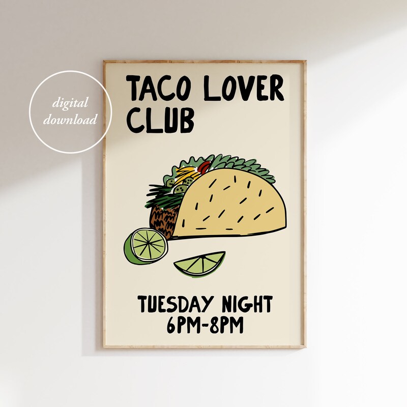 Taco Poster - Etsy