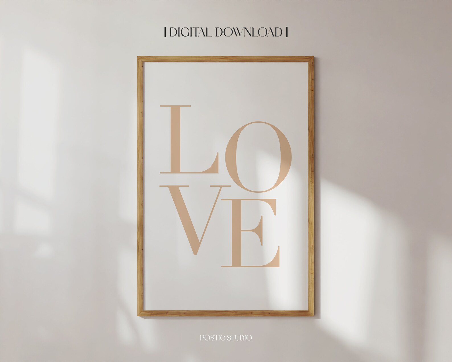 Love Wall Art Minimalist Neutral Love Word Print Love - Etsy