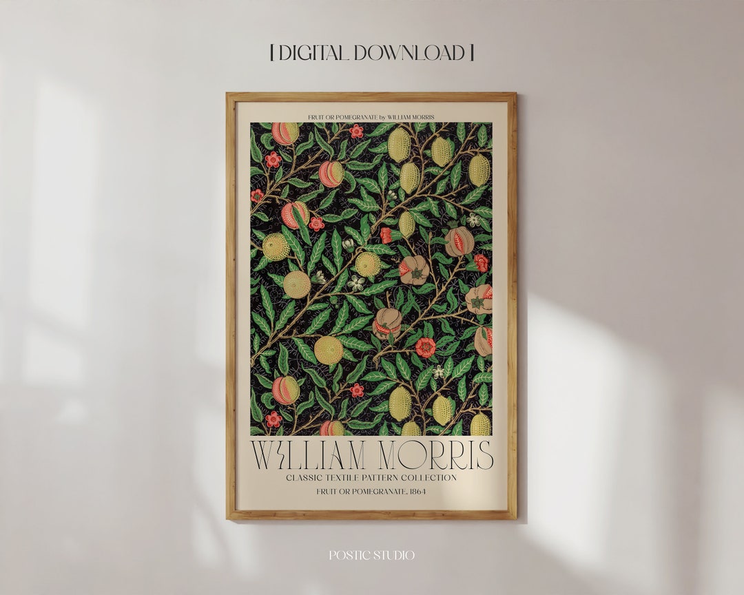 William Morris Print Masterpiece Famous Art Prints Art Nouveau Vintage ...