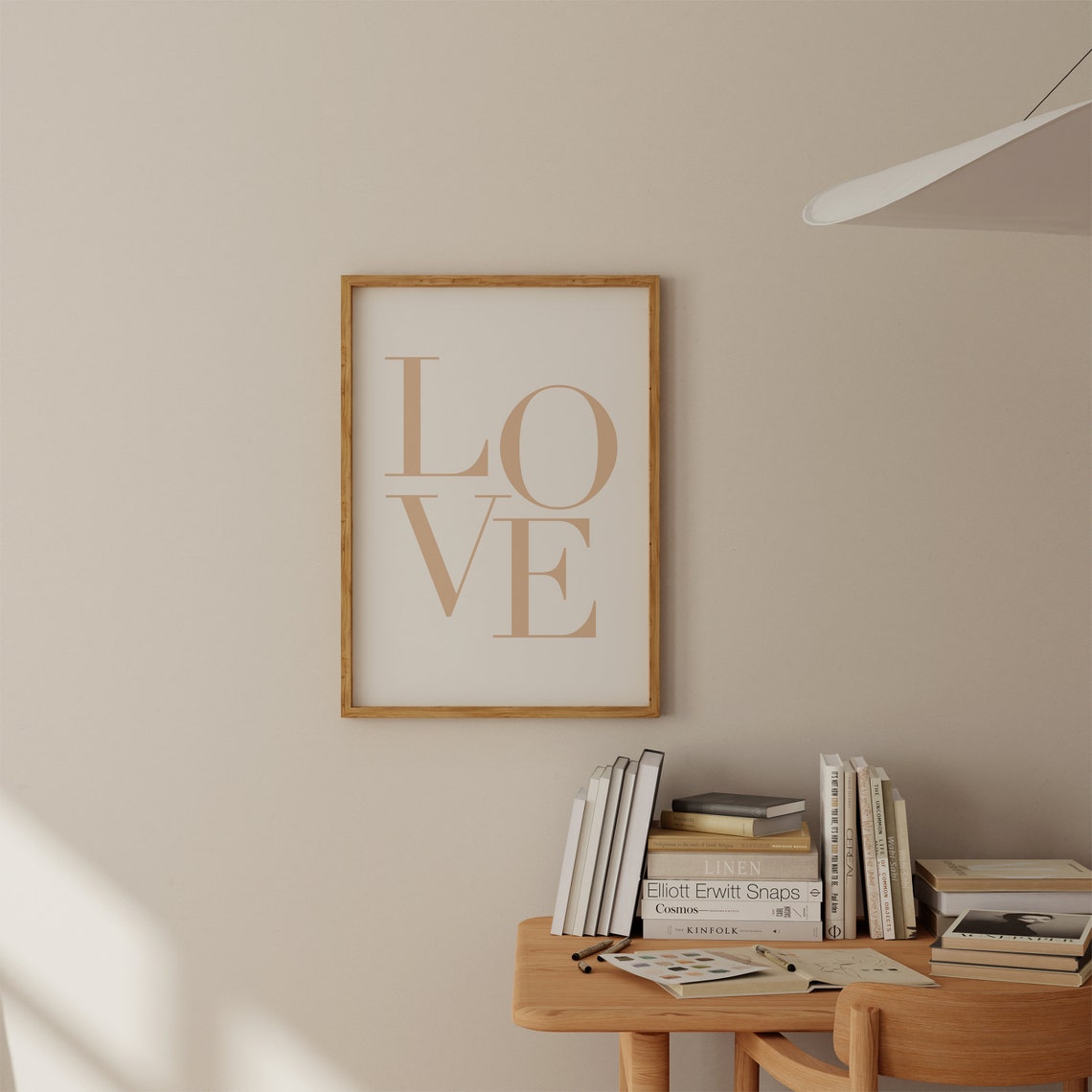 Love Wall Art Minimalist Neutral Love Word Print Love - Etsy