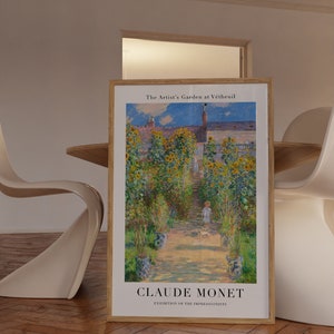 Claude Monet Wall Art Famous Painting Exhibition Museum Poster Art ...