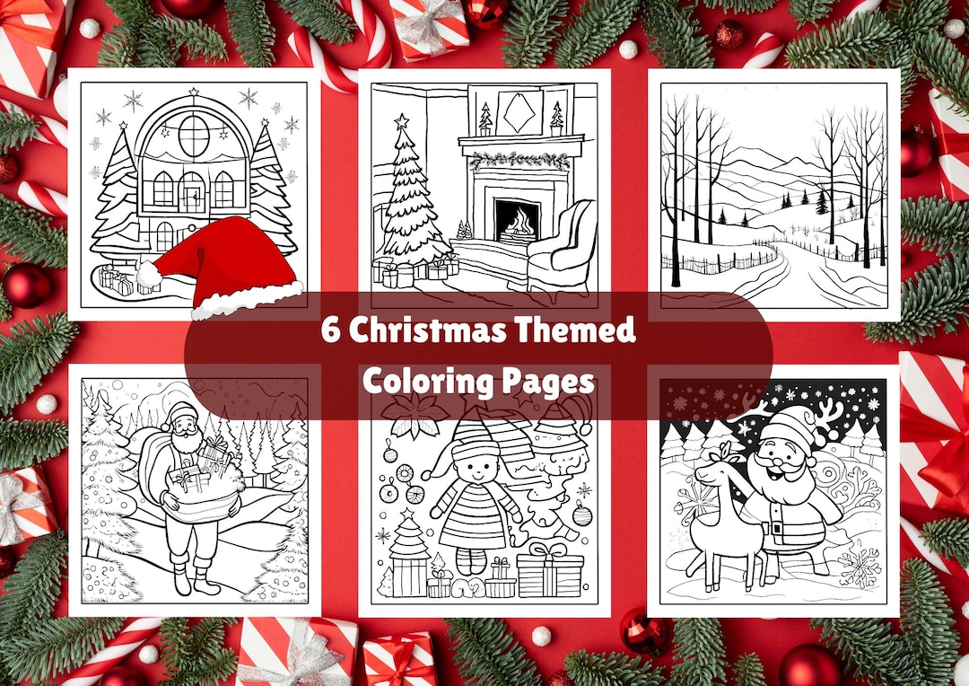 Printable Christmas Coloring Pages : Pretty Adorable Cozy Moments Cute ...