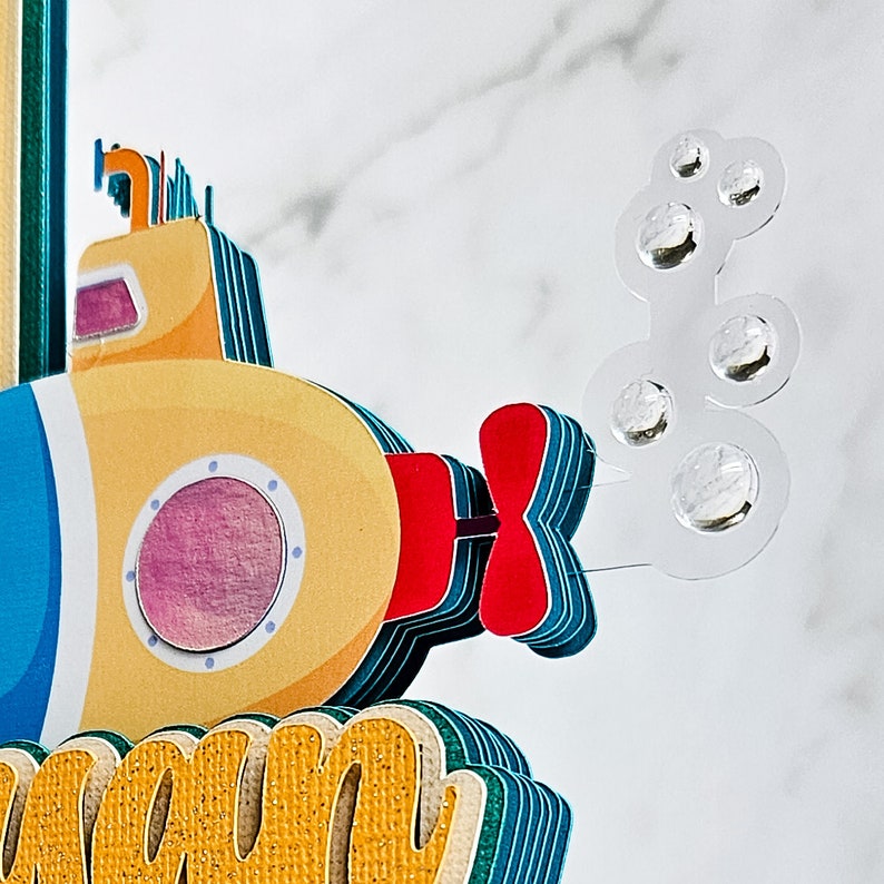 Yellow Submarine Cake Topper, Underwater Adventure, Fun Party ...