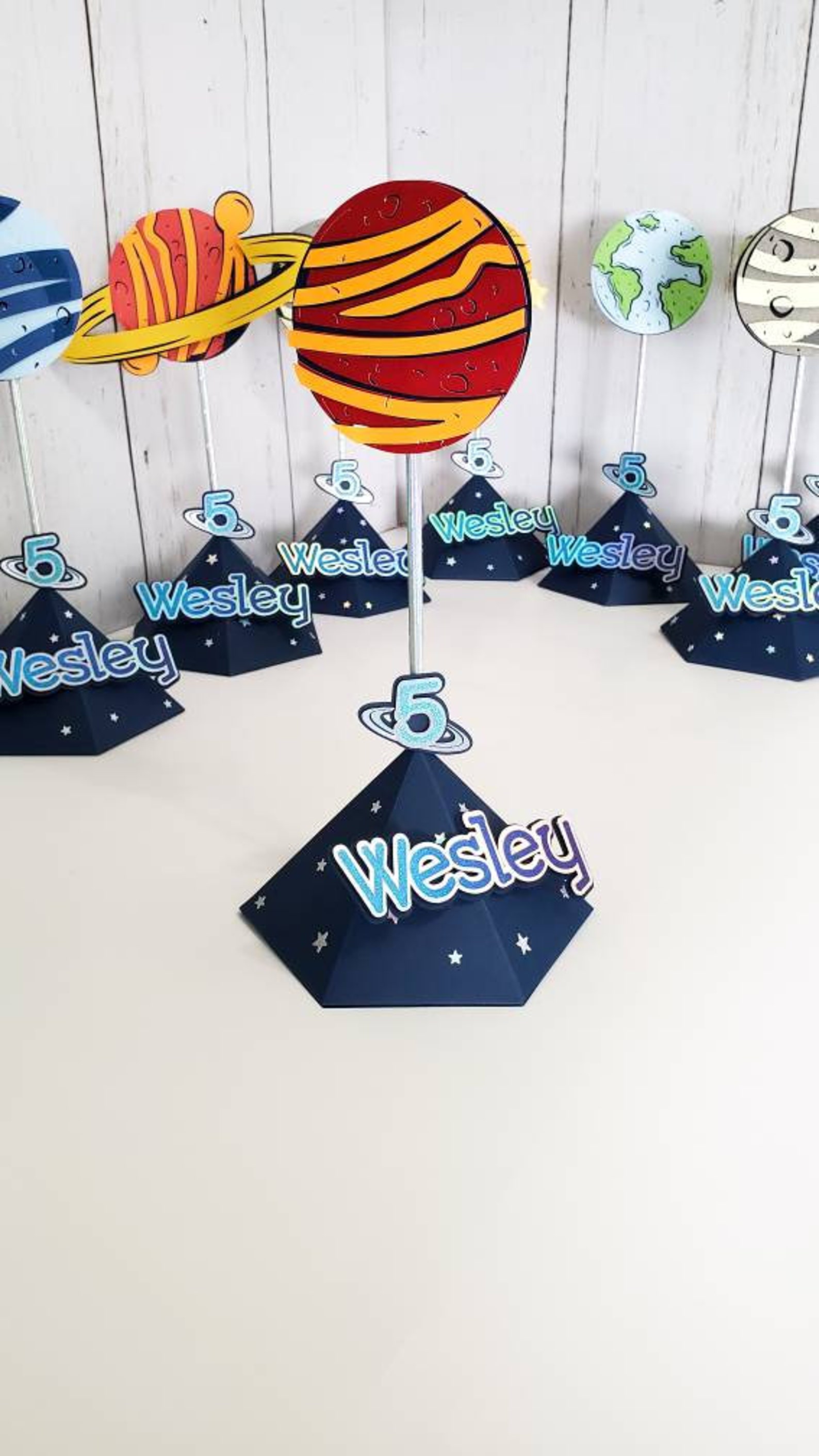 Solar System Centerpieces Planet Birthday Spaceship Party - Etsy