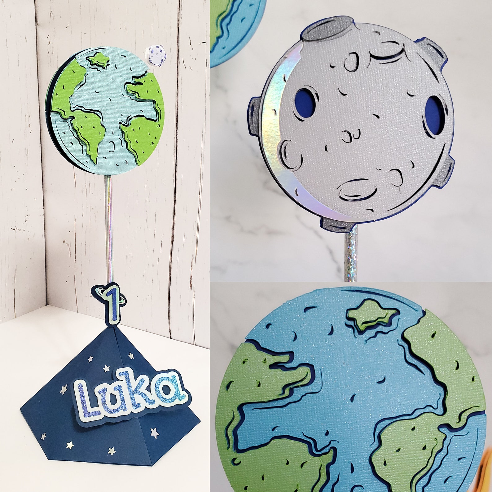Solar System Centerpieces, Planet Birthday, Spaceship Party Decorations ...