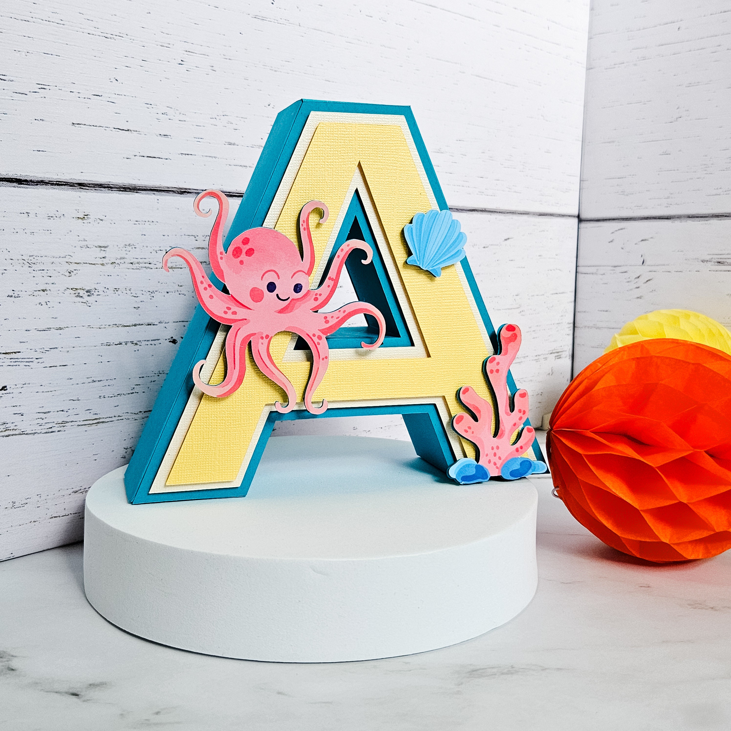 Yellow Submarine 3d Letters, Underwater Adventure, Fun Party ...