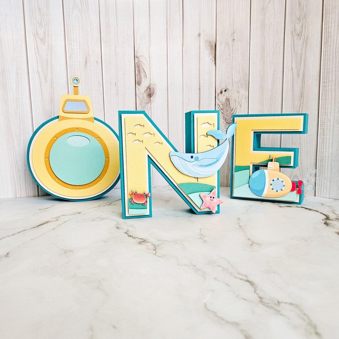 Yellow Submarine 3d Letters, Underwater Adventure, Fun Party ...
