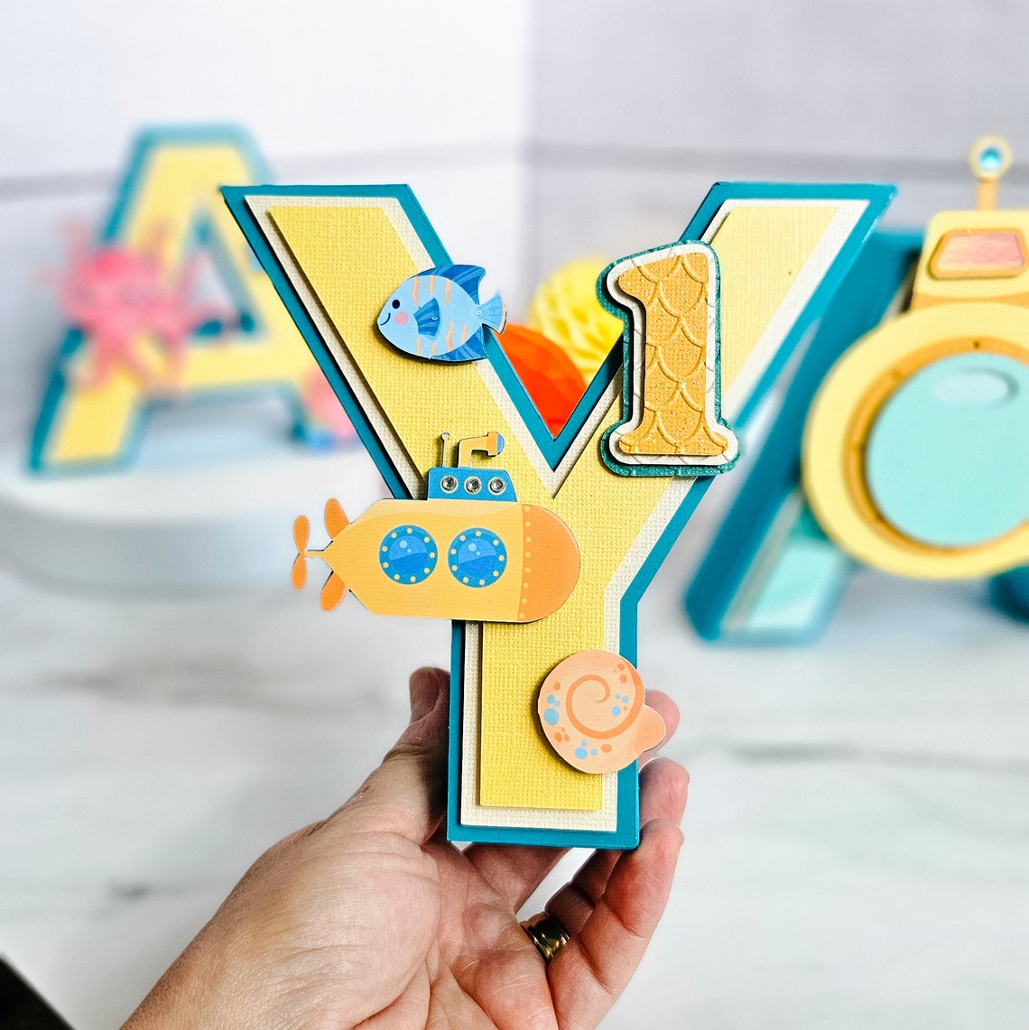 Yellow Submarine 3d Letters, Underwater Adventure, Fun Party ...