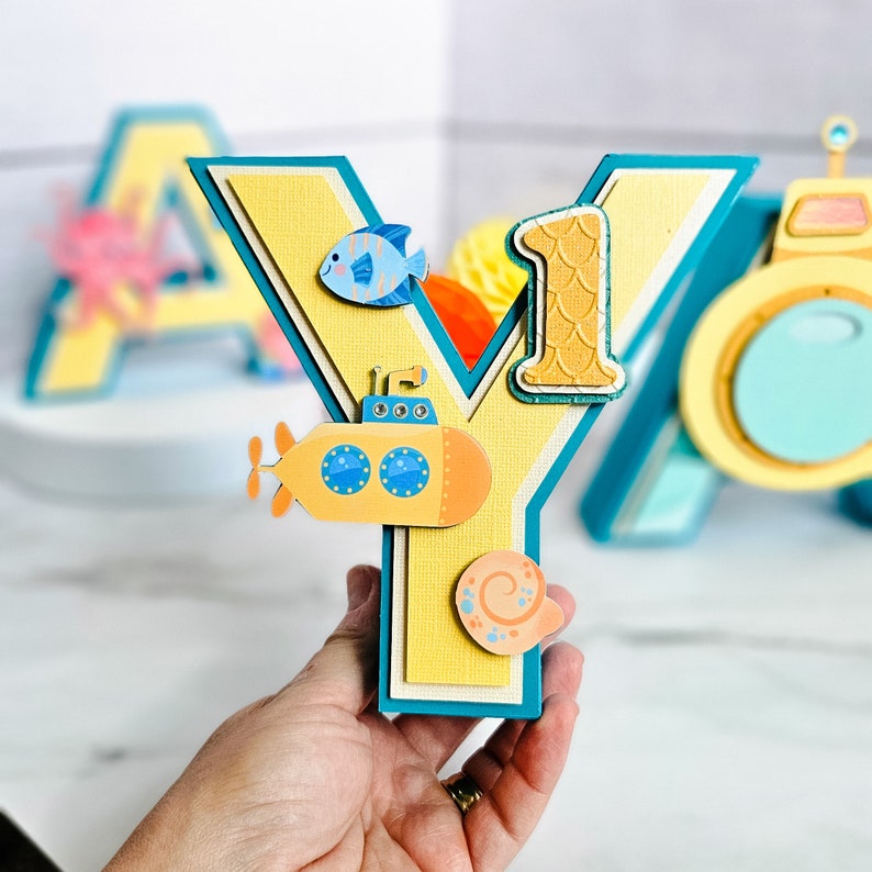 Yellow Submarine 3d Letters, Underwater Adventure, Fun Party ...