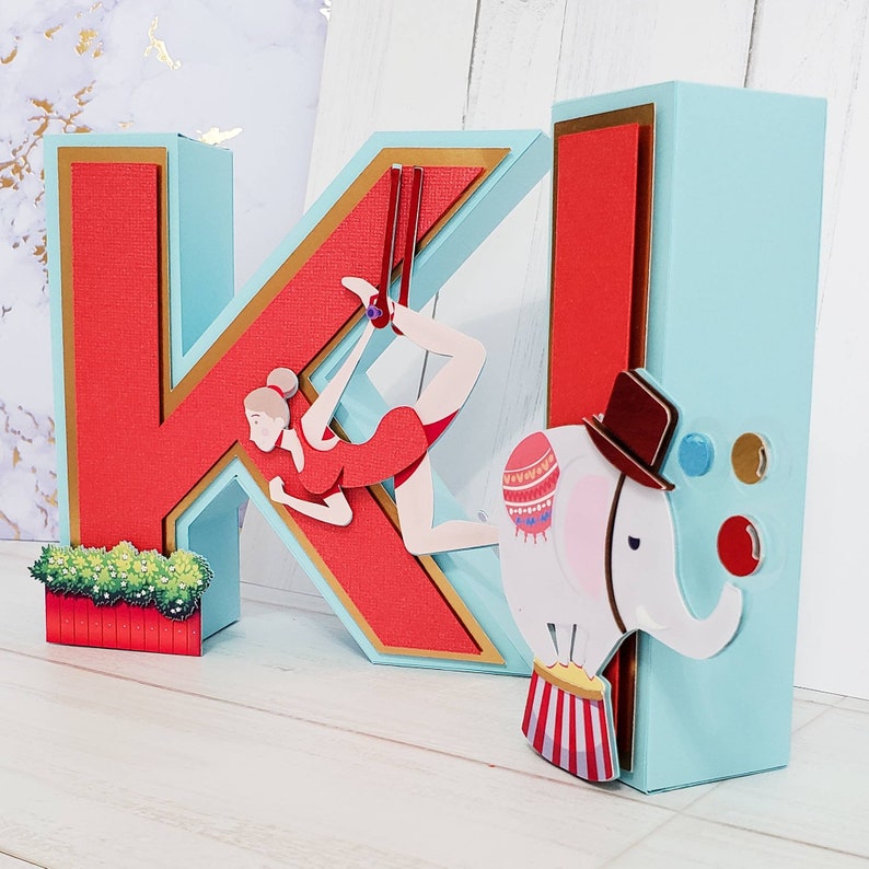 Circus 3D Letters Magical Birthday Fun Party Decorations - Etsy