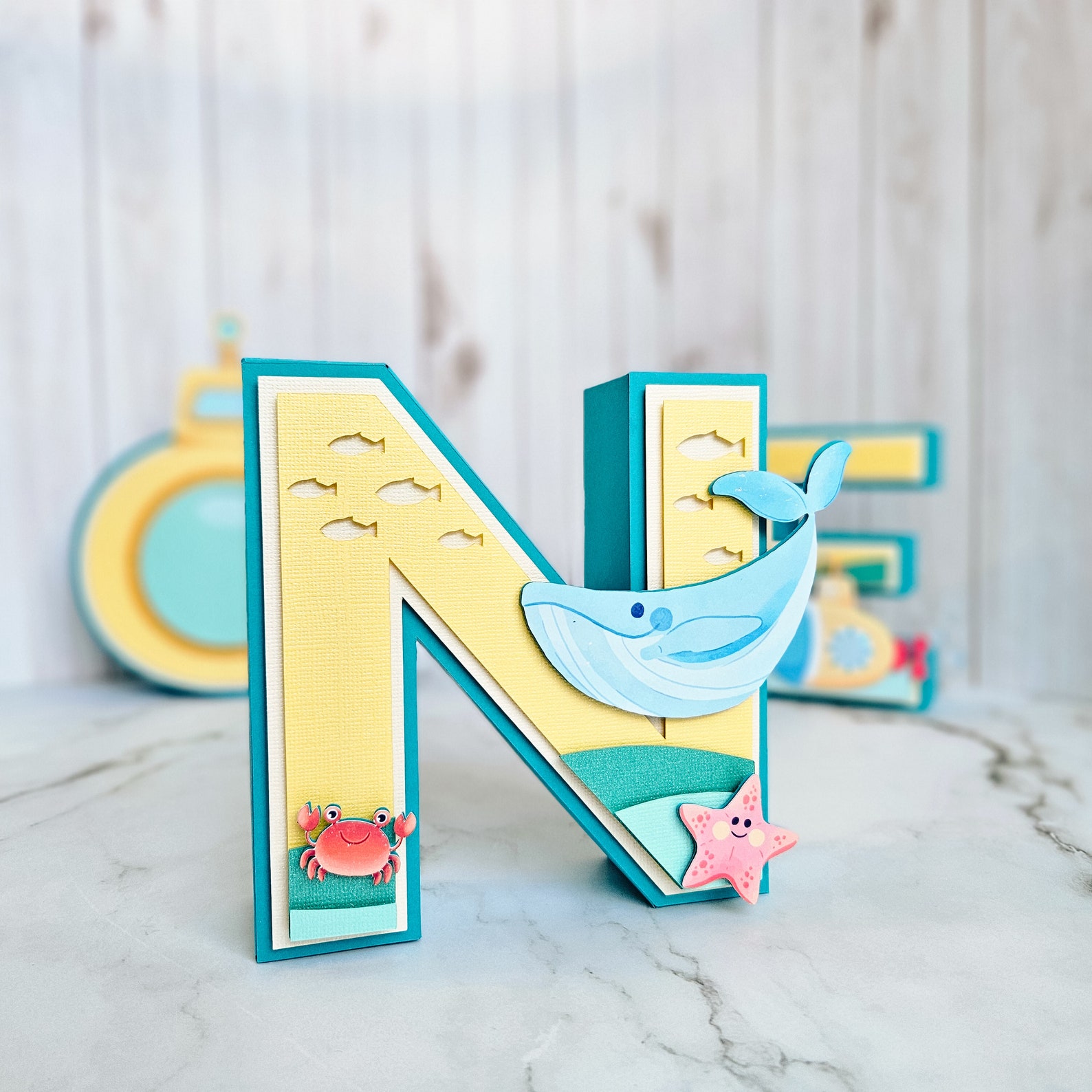 Yellow Submarine 3d Letters, Underwater Adventure, Fun Party ...