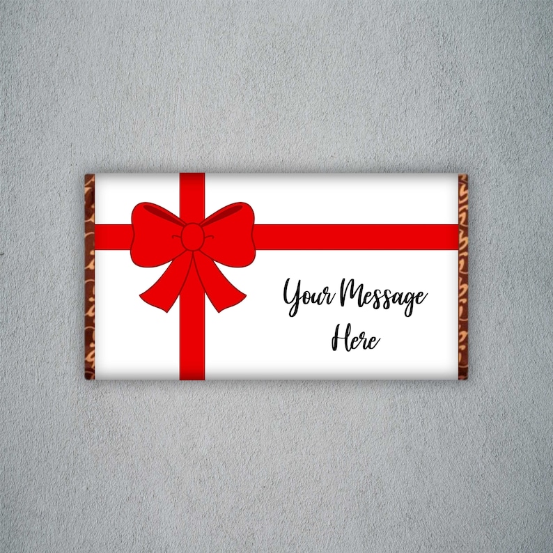 Make Your Own Personalised Chocolate Bar | Wrapper Only , - Etsy UK