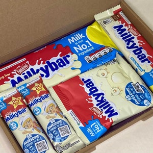Milky Bar Chocolate Gift Box | Chocolate Box, Personalised, Any Occasion, Letterbox Size Box ...