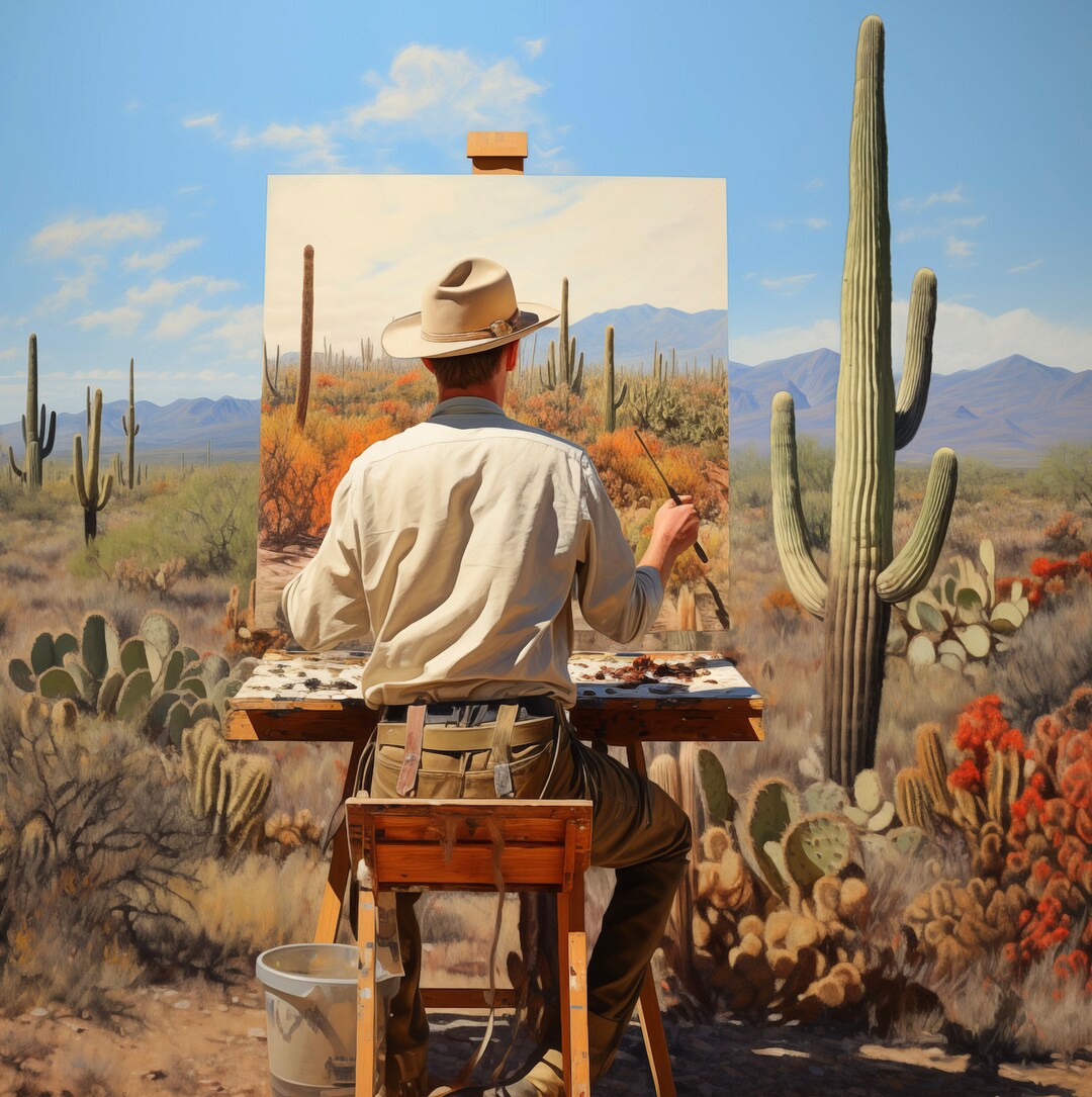 Artist at Work Digital Printable Download - Etsy