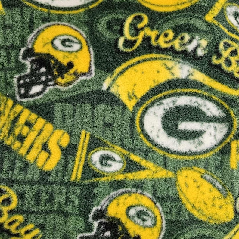 Green Bay Packers NFL Custom Reversible Fleece Throw Blanket - Etsy